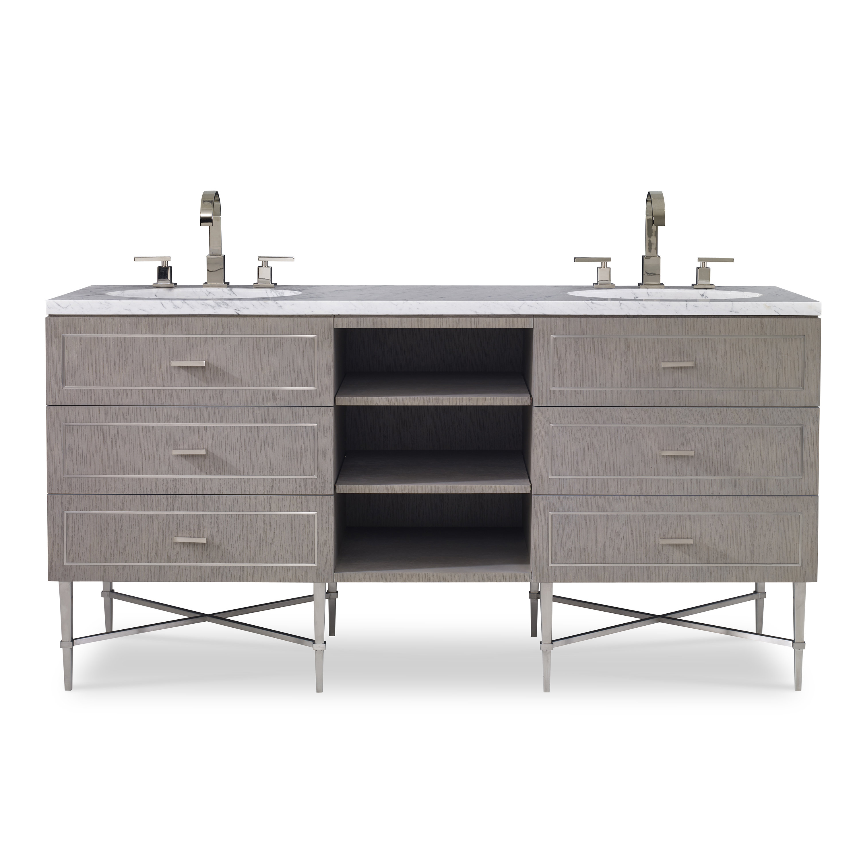 Ambella Woodbury 68" Double Bathroom Vanity Set | Wayfair