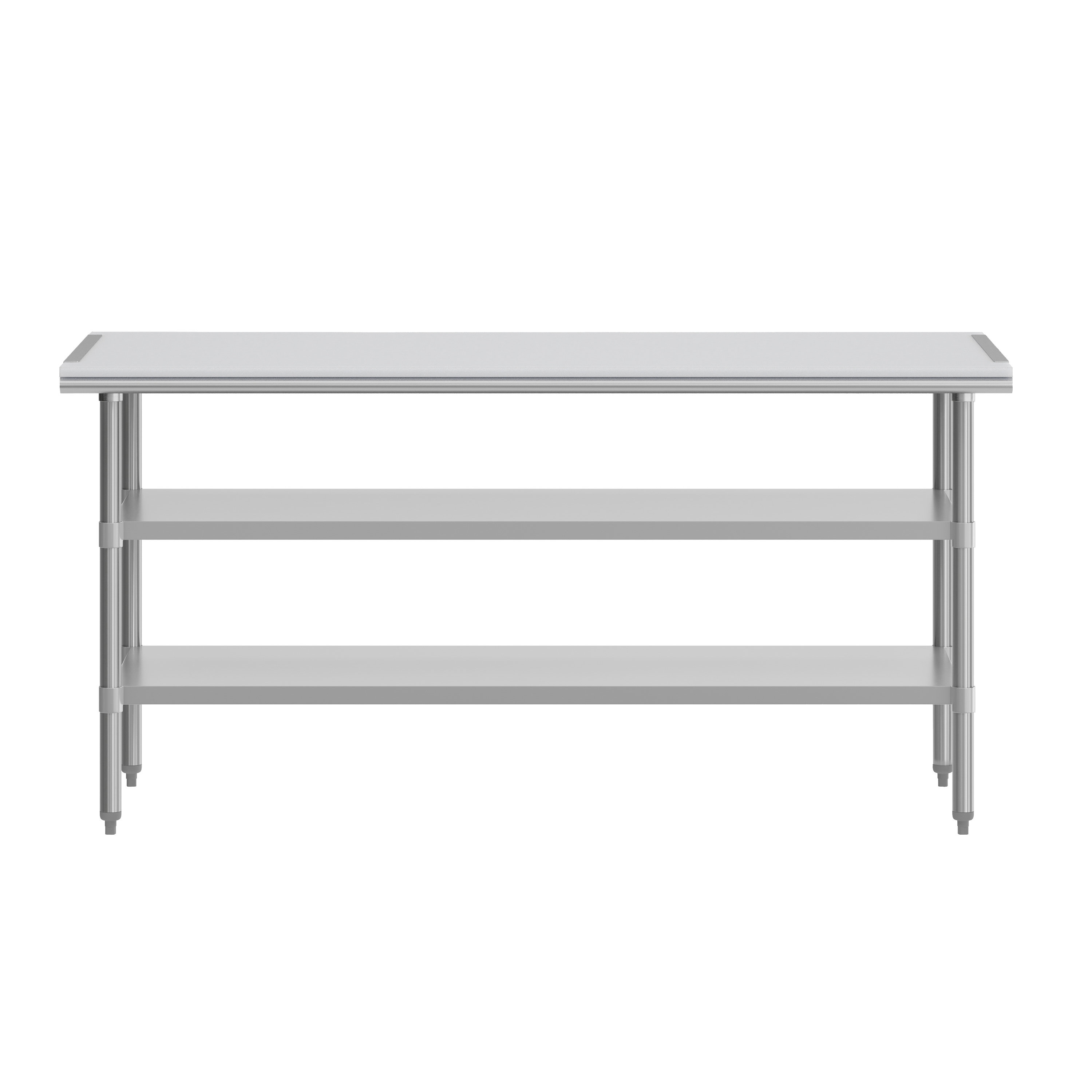 Flash Furniture Commercial Stainless Steel Work Table With Poly Cutting ...