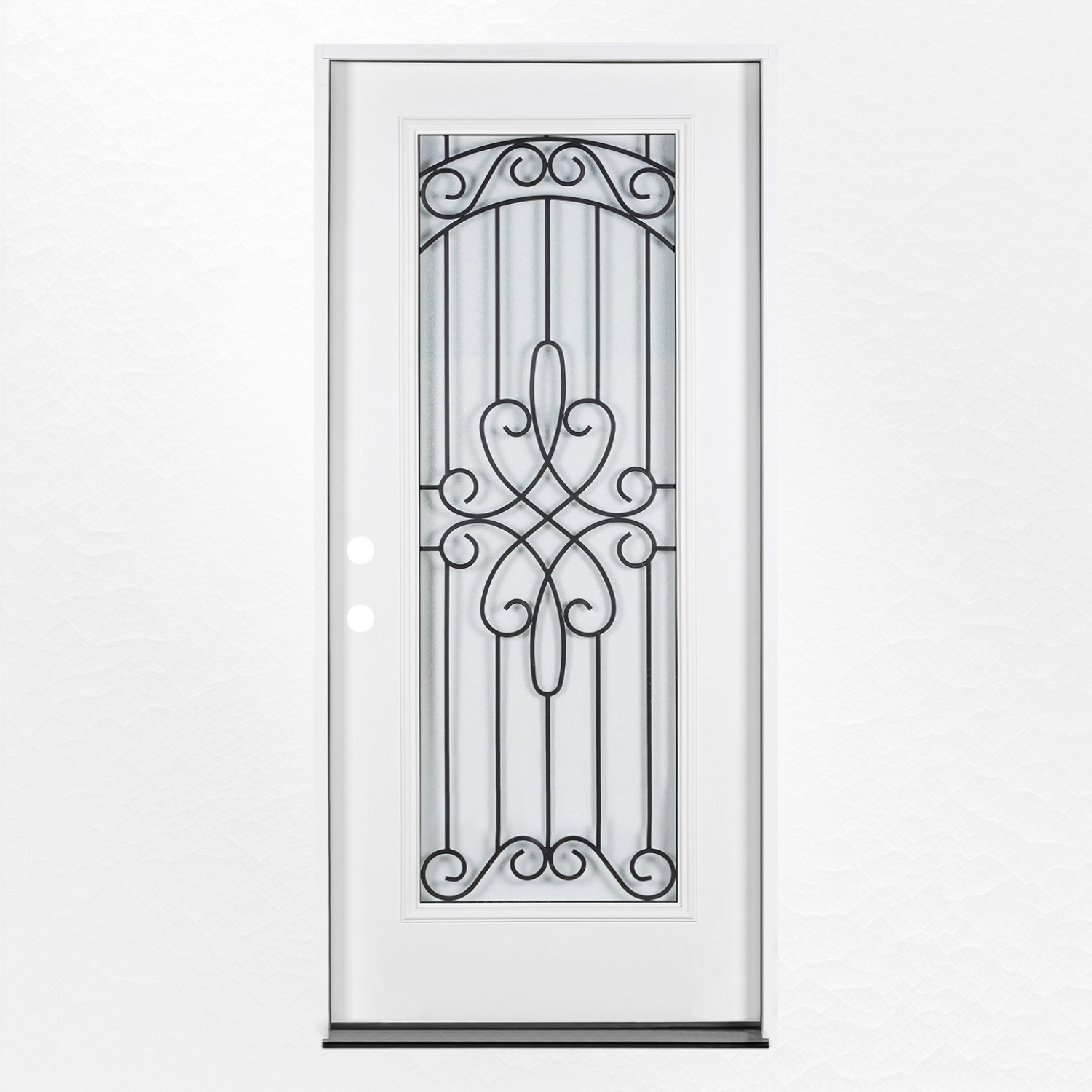 Modern Luxe Furniture 36'' x 79'' Glass Fiberglass Front Entry Doors ...