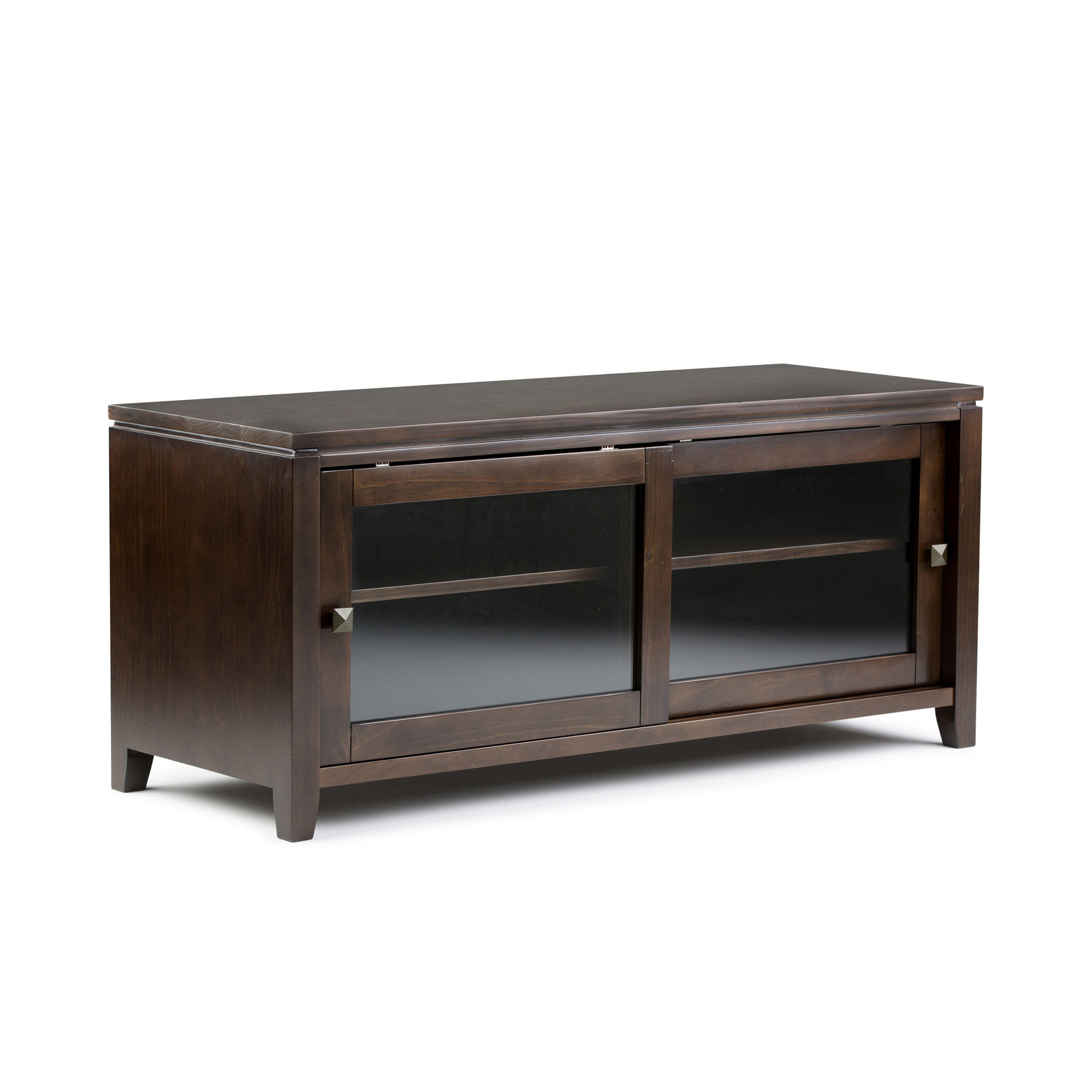 Latitude Run® Cosmopolitan - TV Media Stand - Mahogany Brown | Wayfair