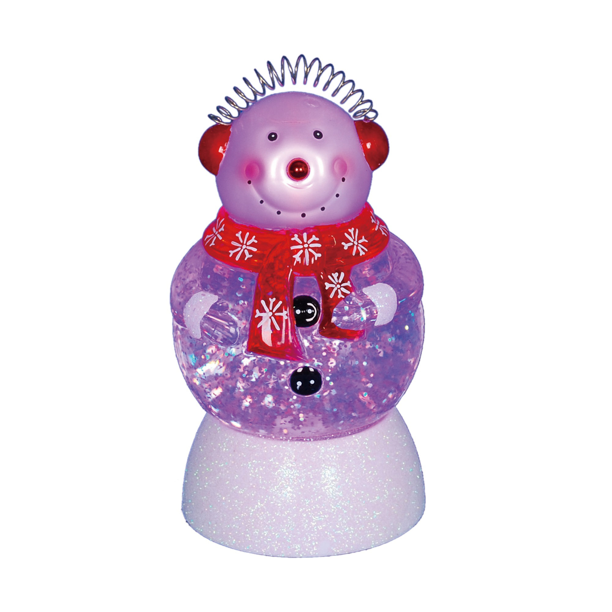 Northlight Seasonal LED Lighted Color Changing Snowman with Earmuffs ...