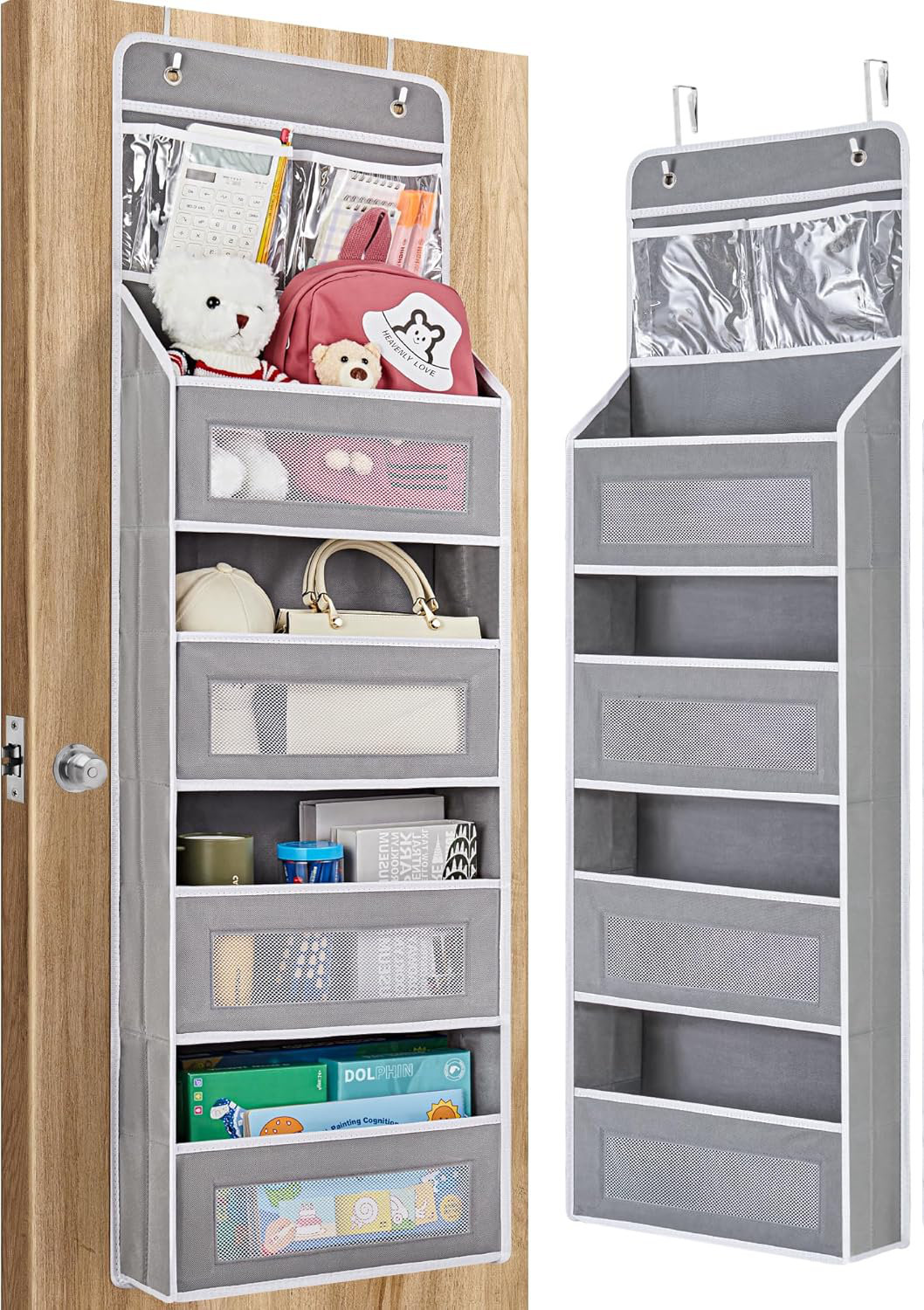 Elaine Mercure 2 Pack 5-Shelf Over Door Organizer Storage, Upgrade ...