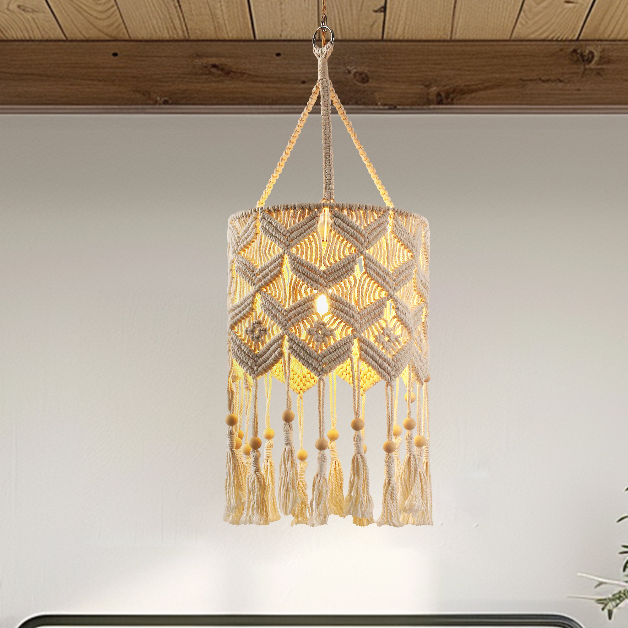 Dakota Fields Daleysa 1 - Light White Pendant | Wayfair