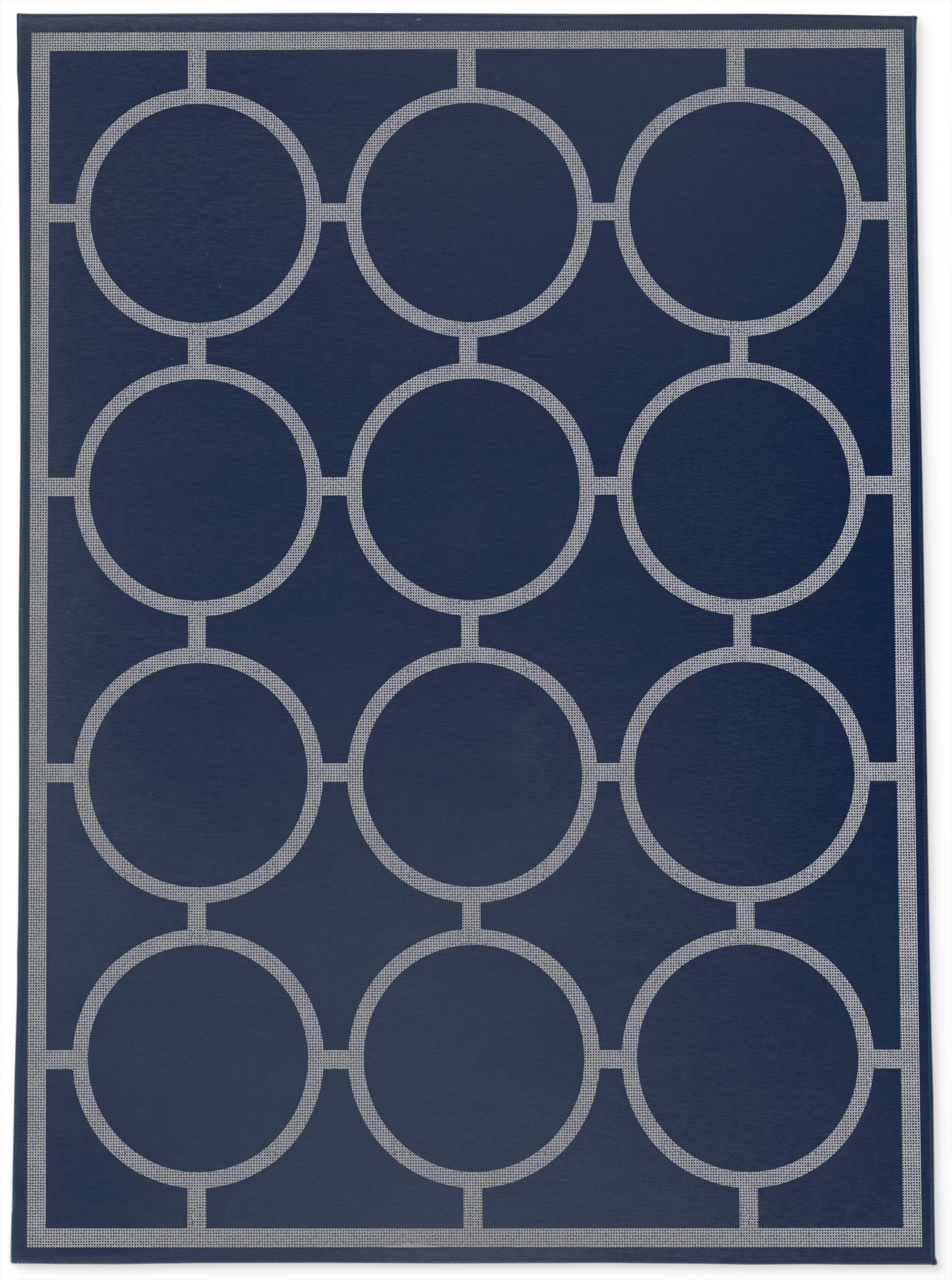 KAVKA DESIGNS Pop Navy Kitchen Mat | Wayfair