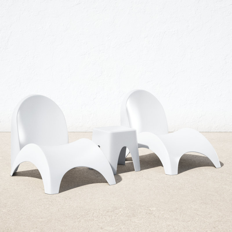 AllModern Frederick Angel Trumpet 3 Piece Seating Group & Reviews | Wayfair