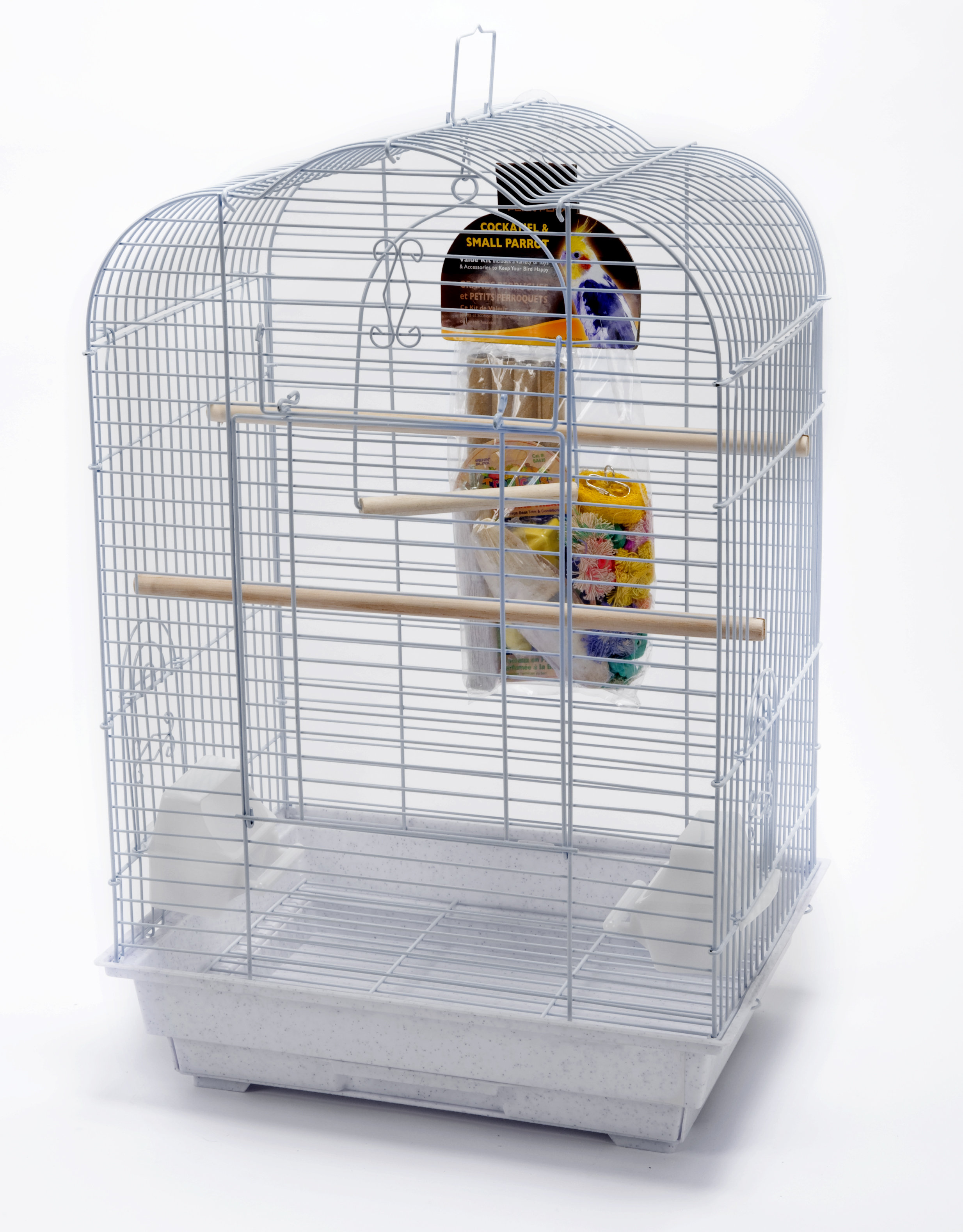 Penn Plax Medium Scalloped Top Bird Starter Kit | Wayfair