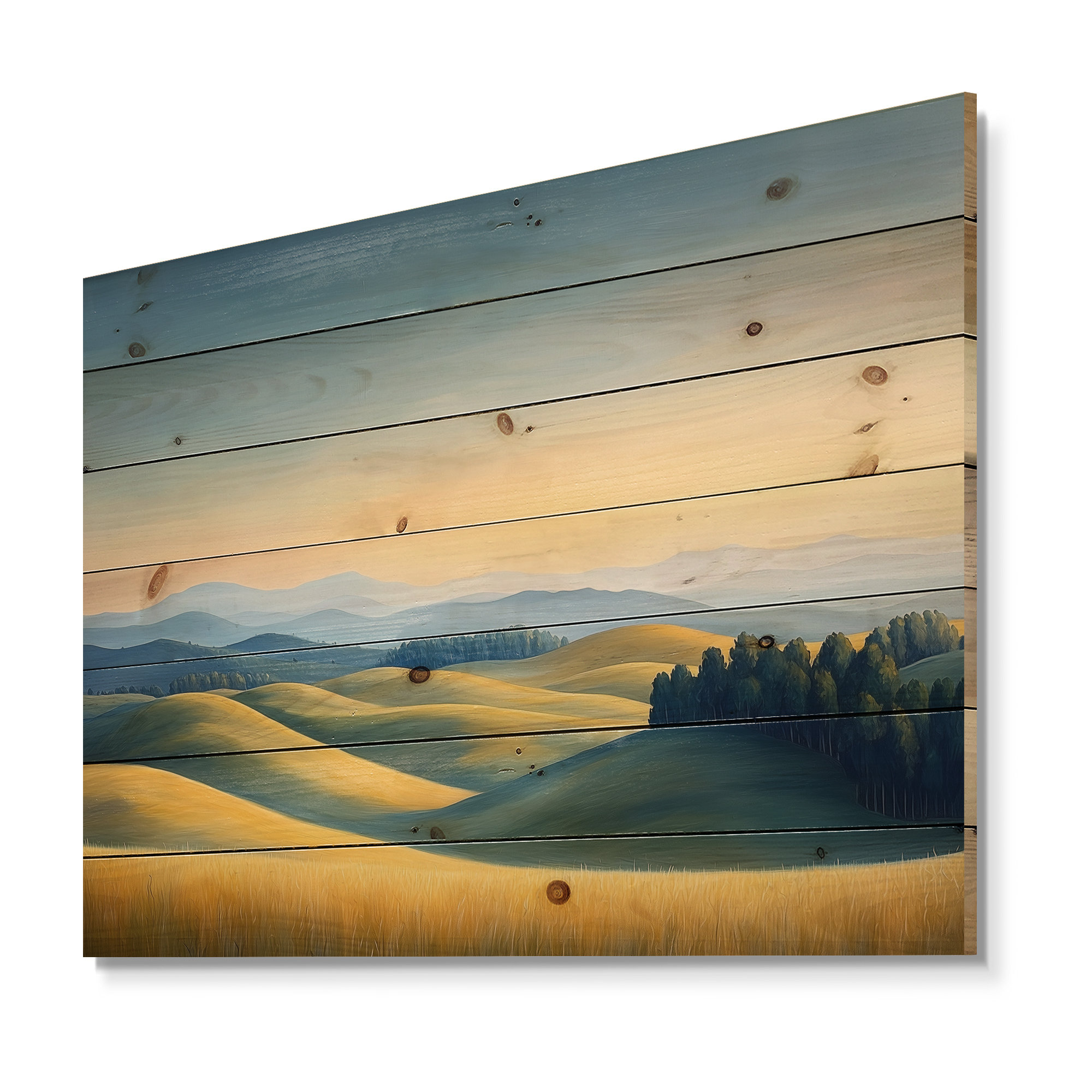 Ophelia & Co. Countryside Rolling Hills At Dawn I - Countryside Wood ...