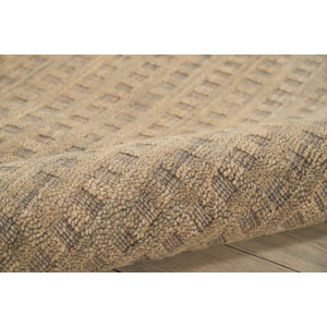 Rosecliff Heights Aviah Handmade Hand Loomed Wool Brown Rug | Wayfair