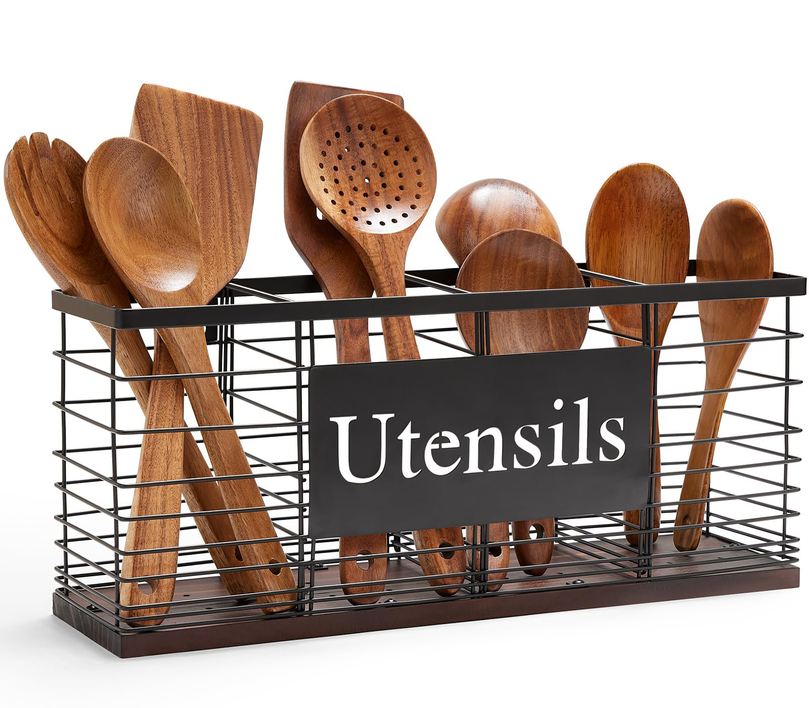 17 Stories Utensil Holder For Kitchen Counter-Extra Large Kitchen ...