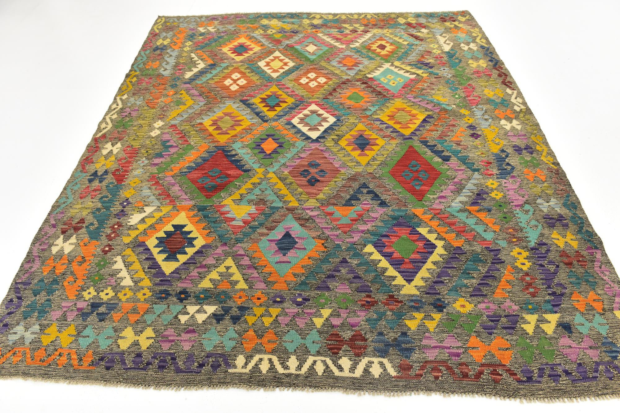 Isabelline 7 Ft Square Parrett Multi Rug | Wayfair