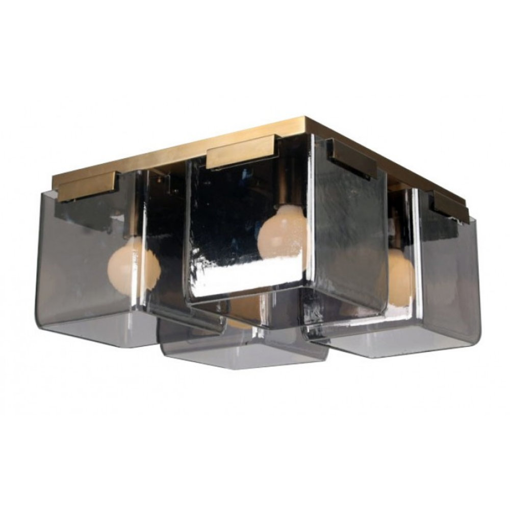 Orren Ellis Isbah 4 -Cambridge Fuse Mount Square Glass Cube Light ...