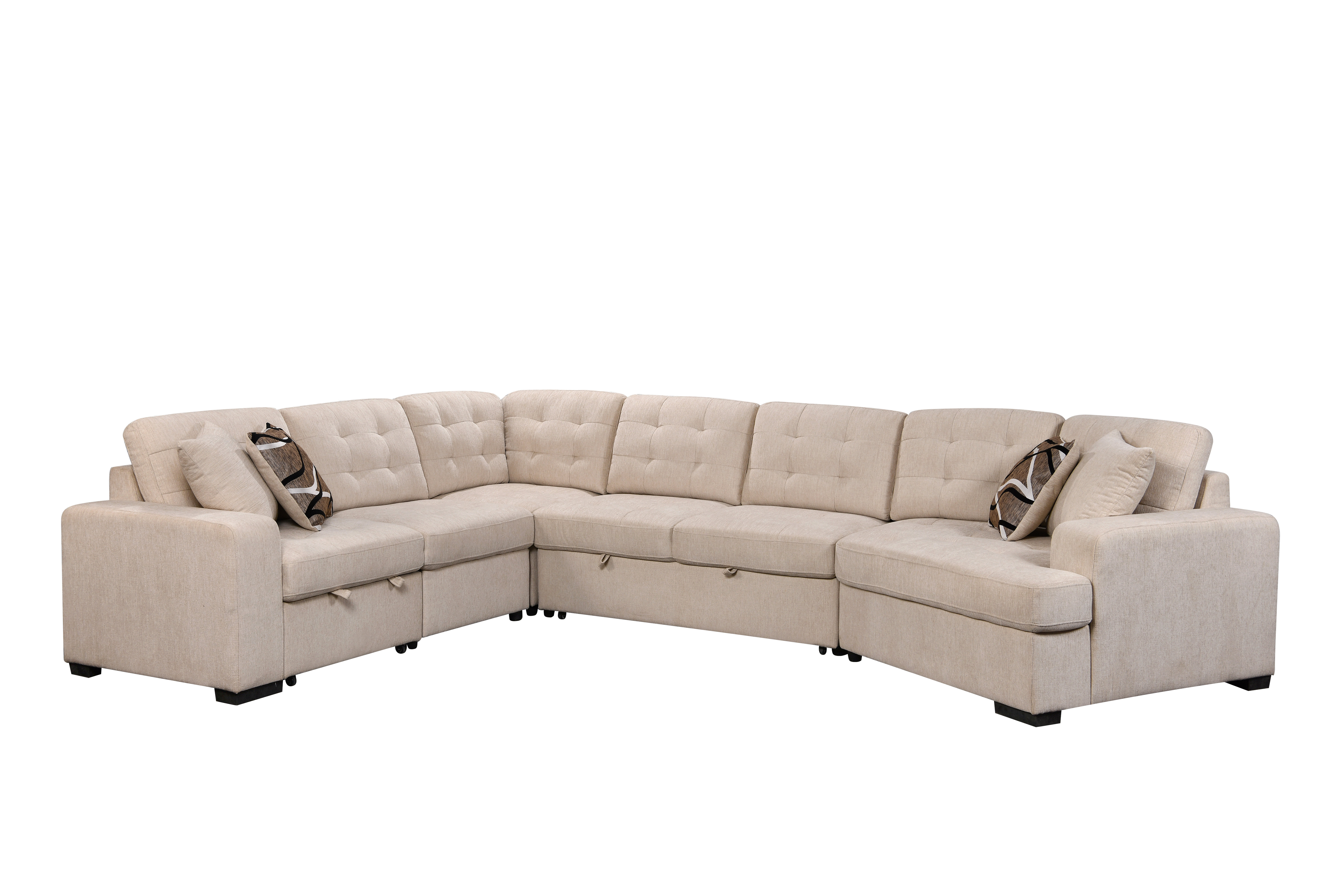Latitude Run® Dayzah Upholstered Chaise Sectional | Wayfair