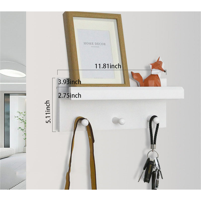 Rebrilliant Raely Freestanding 3 - Hook Wall Mounted Coat Rack | Wayfair