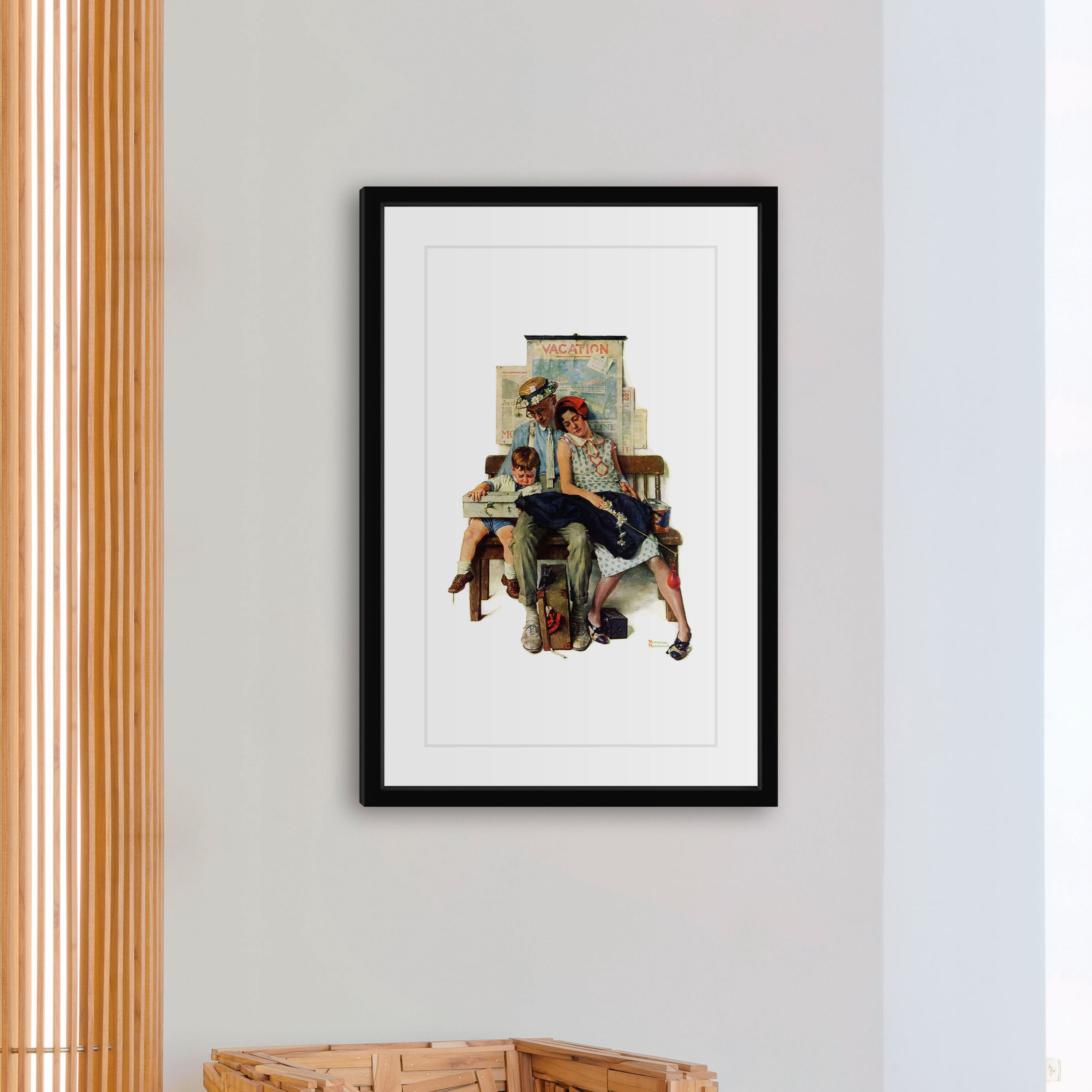 Vault W Artwork 'Home From Vacation' by Norman Rockwell Framed Painting ...