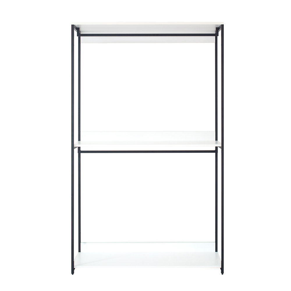 Latitude Run® Fiona 47" Wood And Metal Walk-In Closet With One Shelf ...