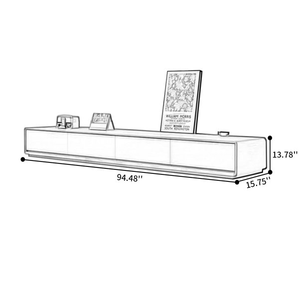 Orren Ellis Ronicka 94.48'' W Storage Credenza | Wayfair