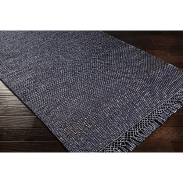 Blume Handwoven Dark Navy/White Area Rug & Reviews | Joss & Main