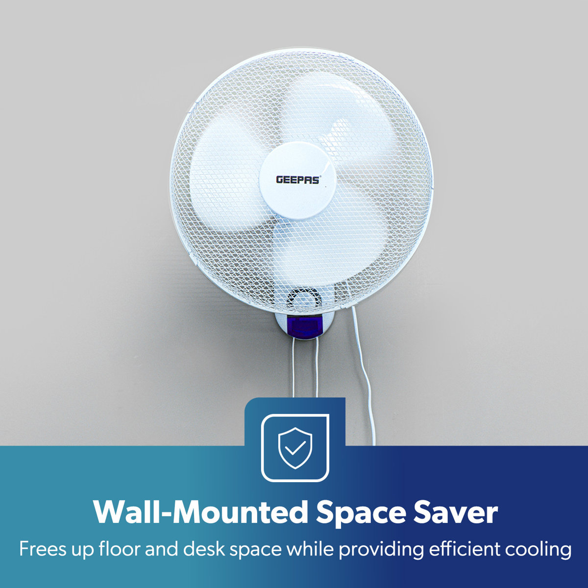 Geepas 16-Inch Wall Mounted Fan, 45W Electric Cooling Fan | Wayfair.co.uk