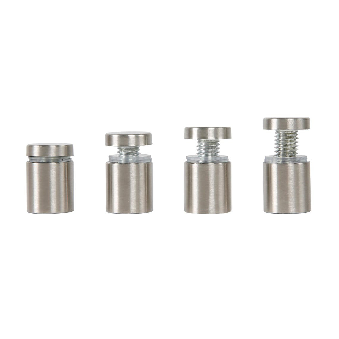 MT Displays M&T Displays Stainless Steel Silver Brush Standoff Screws ...