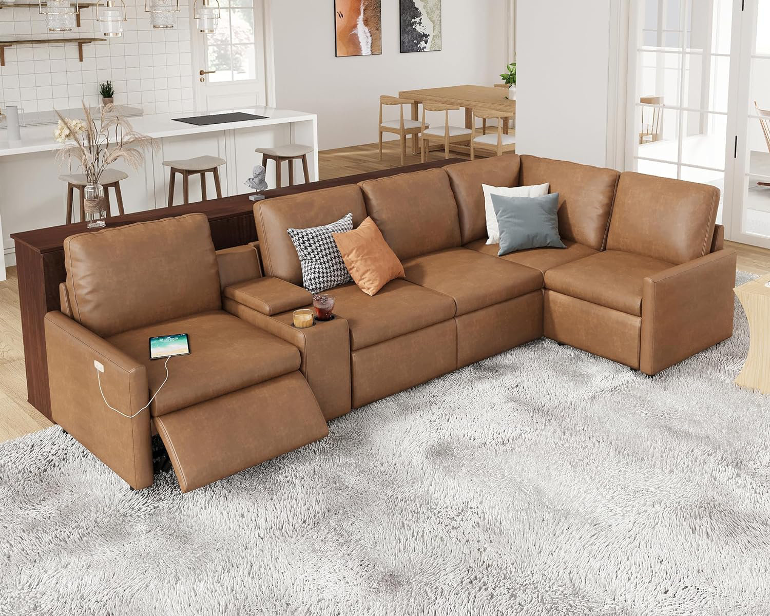 small reclining corner sofa