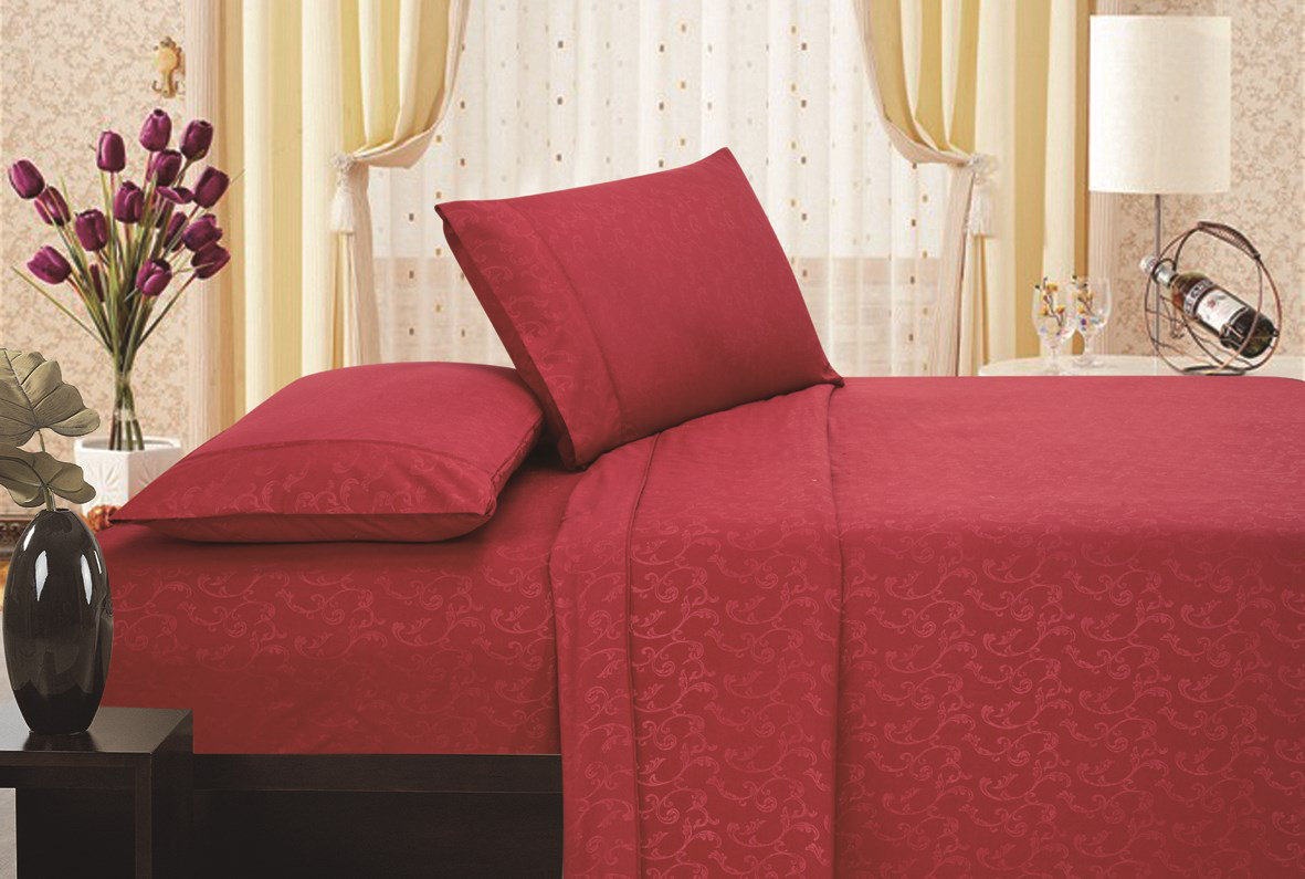 Cozy Home 1800 Series Printed Flower Embossed Sheet Set | Wayfair