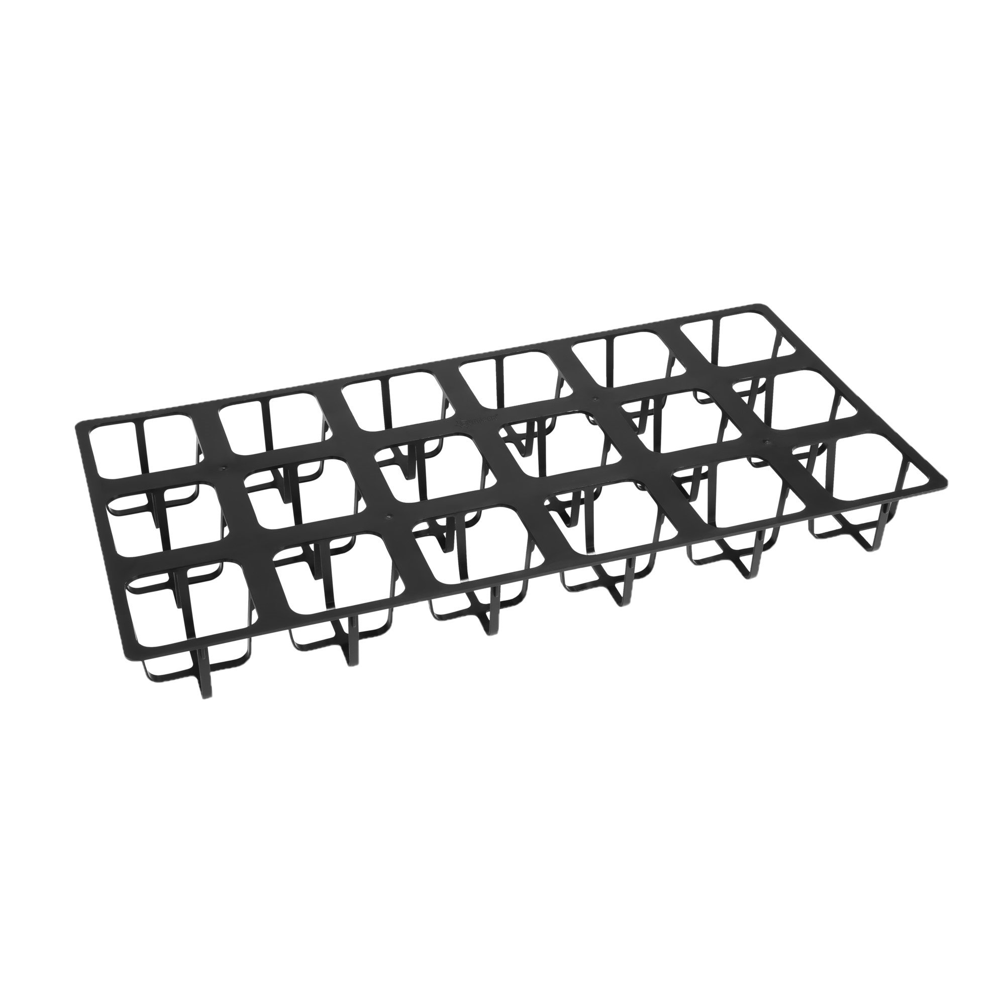 SUNPACK 10" x 20" Heavy Duty 18-Cell Insert Tray for 3.3" Pots, Black ...