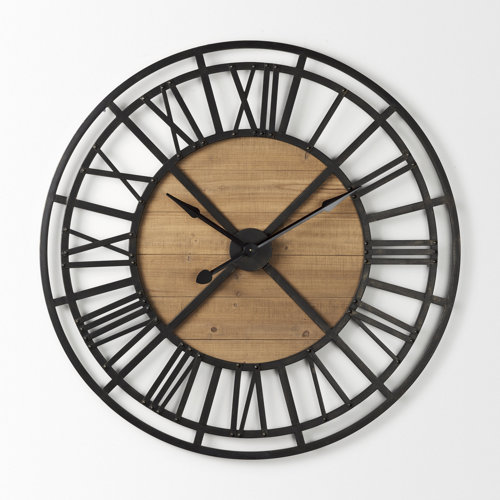 17 Stories Goodman Metal Wall Clock | Wayfair