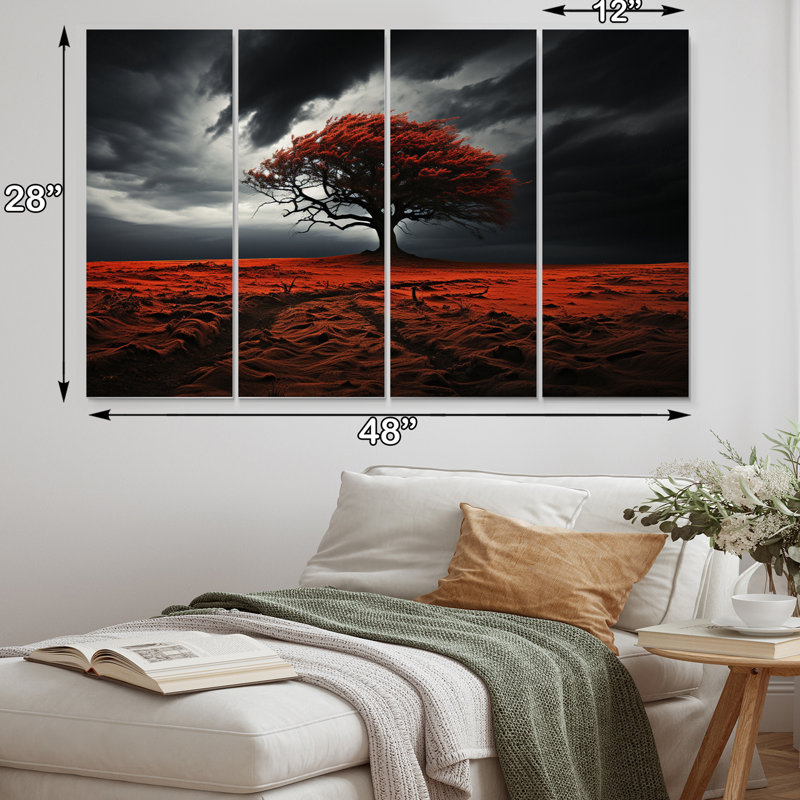 Ebern Designs Storm Raging Inferno III 4 Pieces | Wayfair
