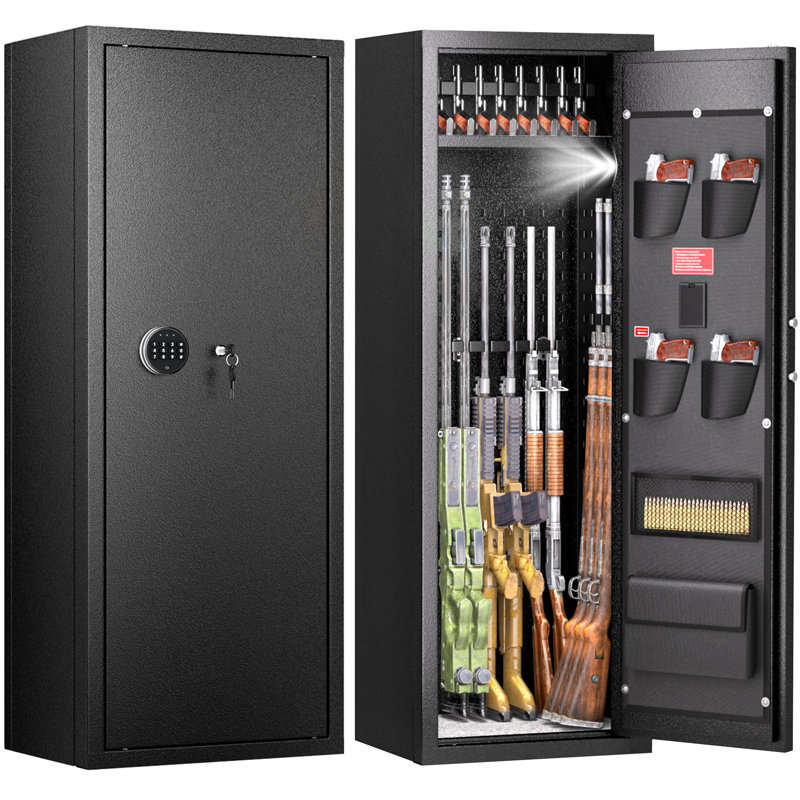 SUNCROWN 10-14 Rifle Gun Safe, Long Gun Safes for Rifle and Shotgun ...