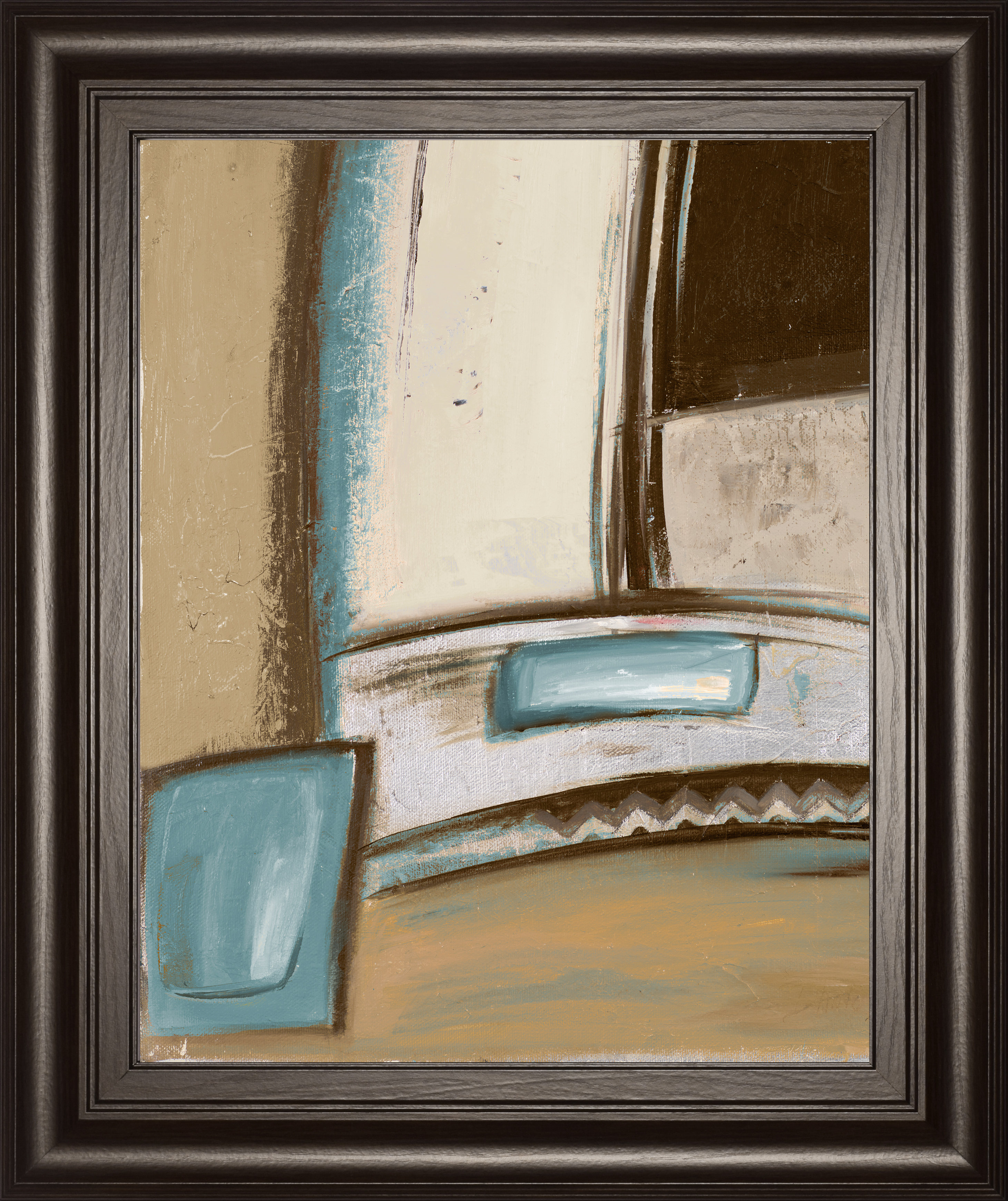 Ebern Designs Soothing Abstraction Wall Art - 22" x 26" - Dark ...