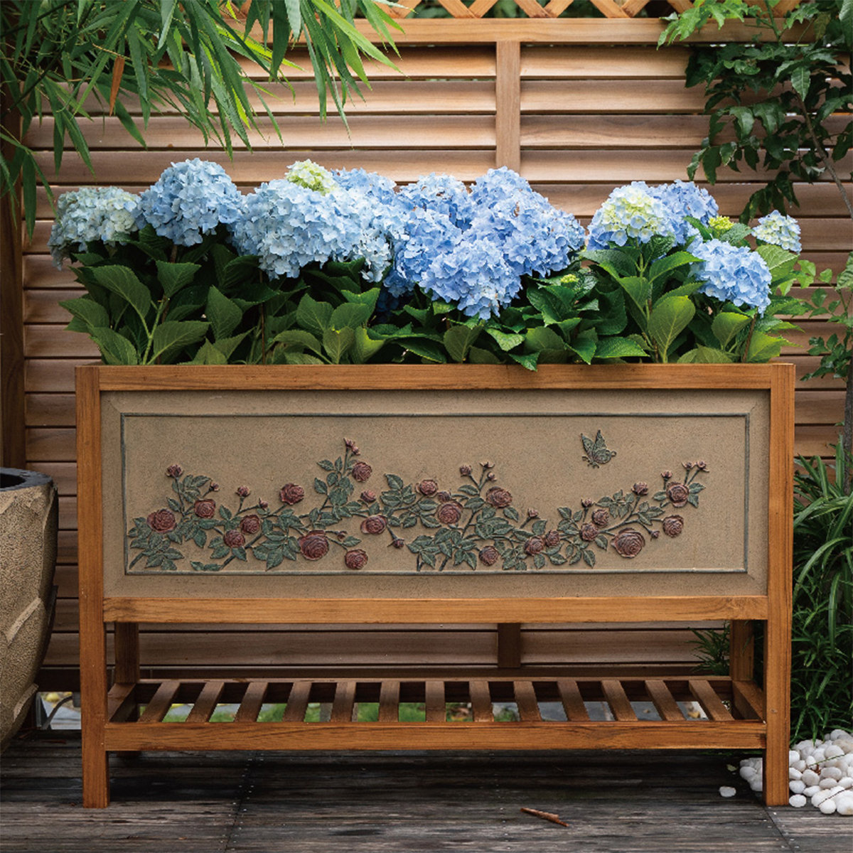 Sleek Surface Designs Chinese courtyard outdoor garden planter box ...