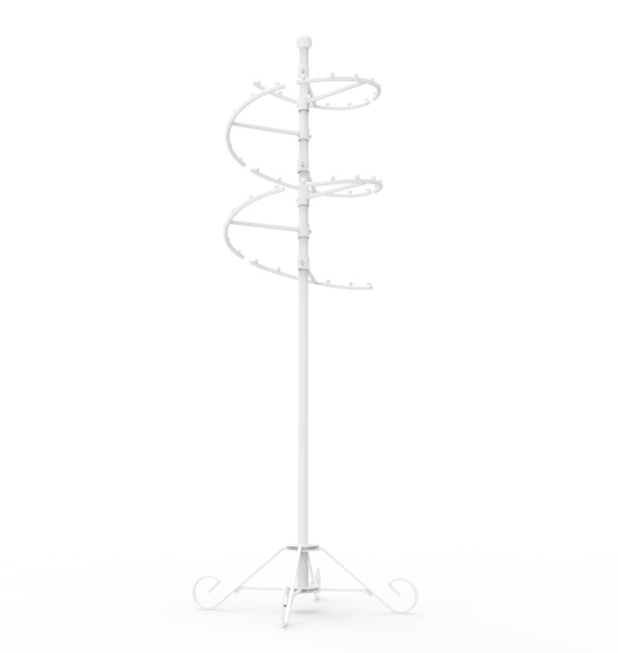 August Grove 60" High Spiral Clothing Rack with 20 Ball Stops ...