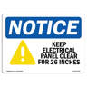 SignMission Keep Electrical Panel Clear Sign with Symbol | Wayfair