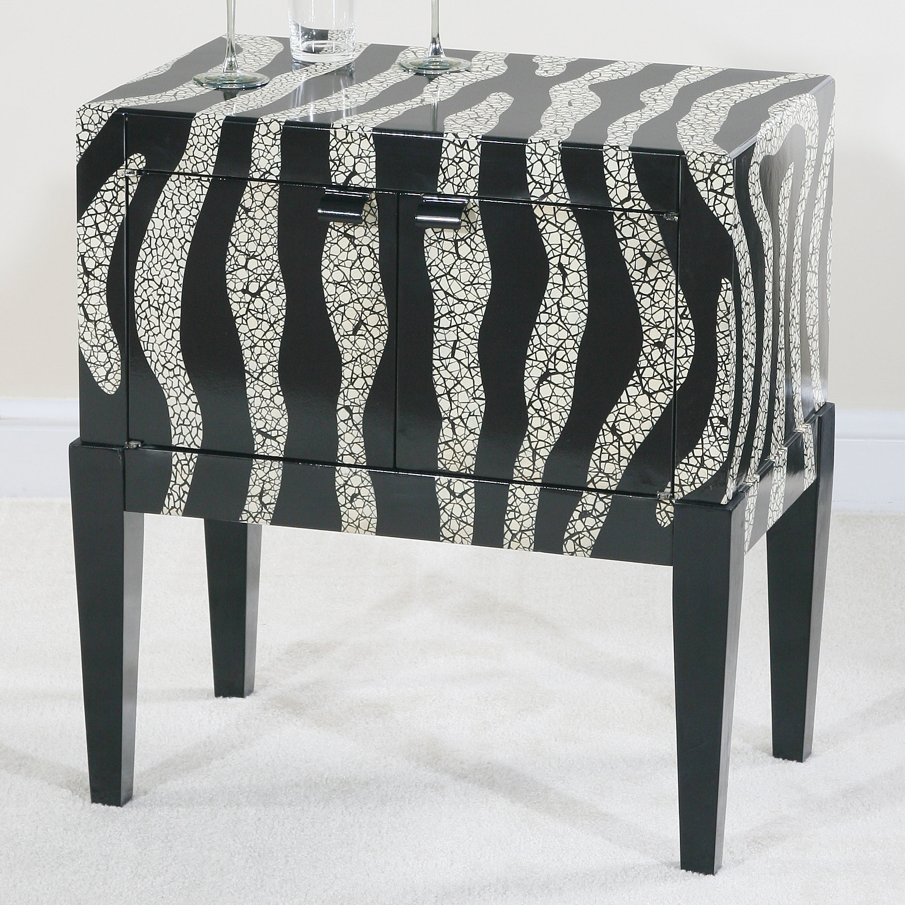 Ultimate Accents Contempo Zebra Side Console Table - Wayfair Canada