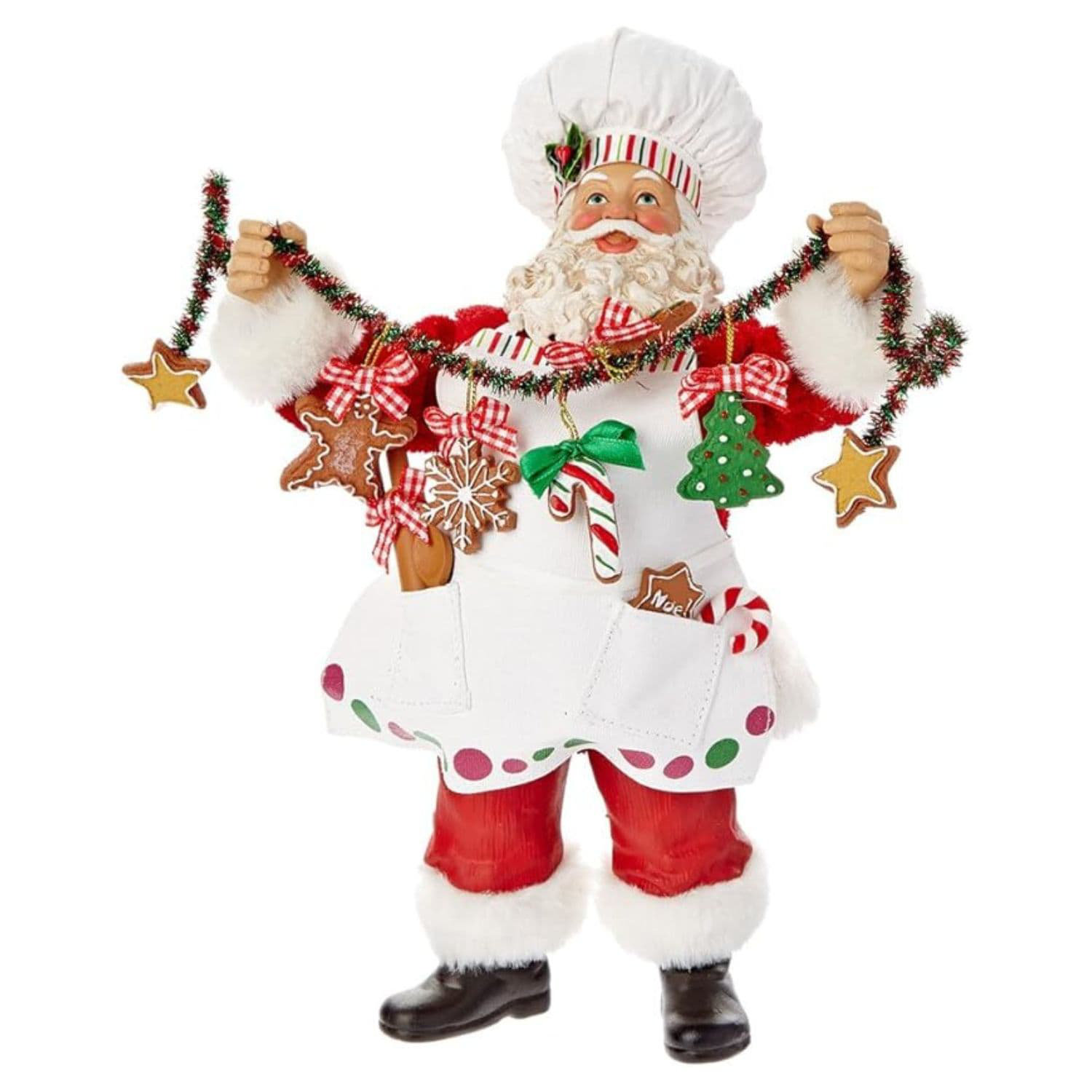 Darby Home Co 12-Inch Christmas Chef Santa Figurine | Wayfair