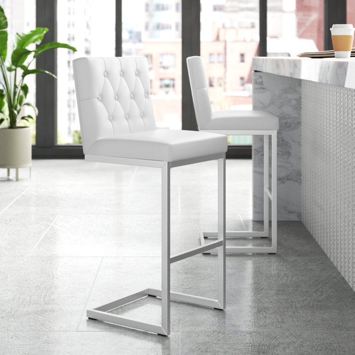 Upper Square™ Sheraden Upholstered Counter Stool with Metal Frame ...
