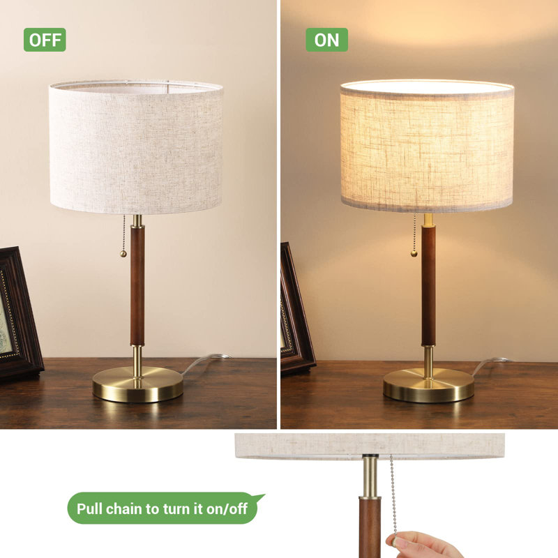 Mercer41 Dasmon 21.5" Brown/Gold Table Lamp | Wayfair