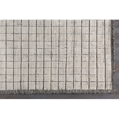 Jacey Geometric Handmade Tufted Light Gray Area Rug & Reviews | AllModern