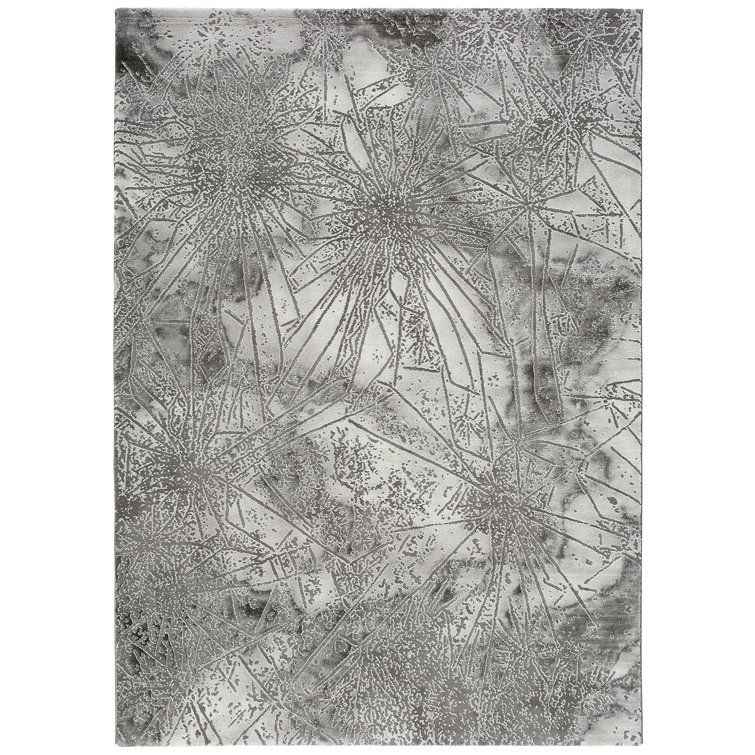 Williston Forge Addelynne Abstract Grey Area Rug | Wayfair.co.uk