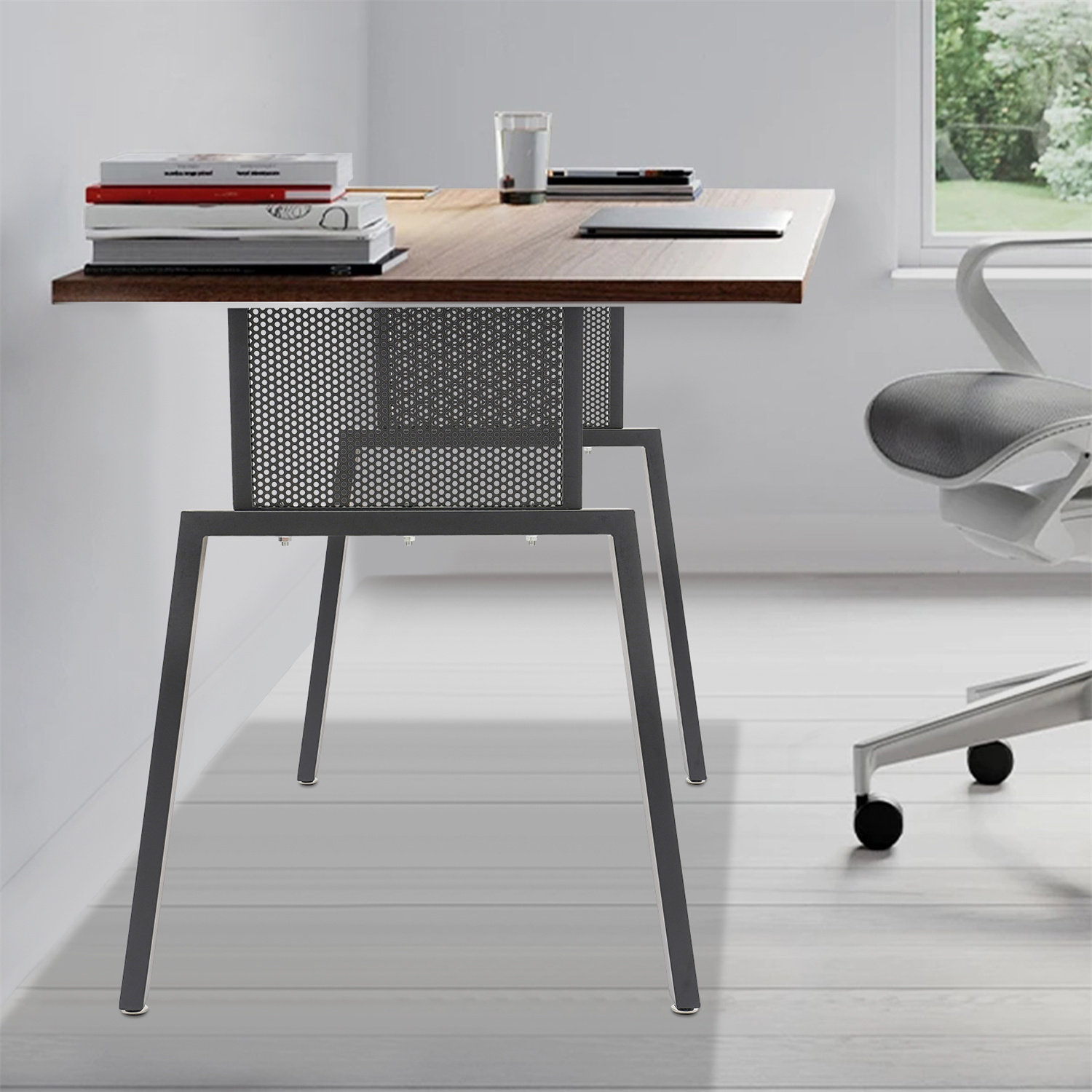 Symple Stuff 2Pcs 28-Inch Metal Table Legs | Wayfair