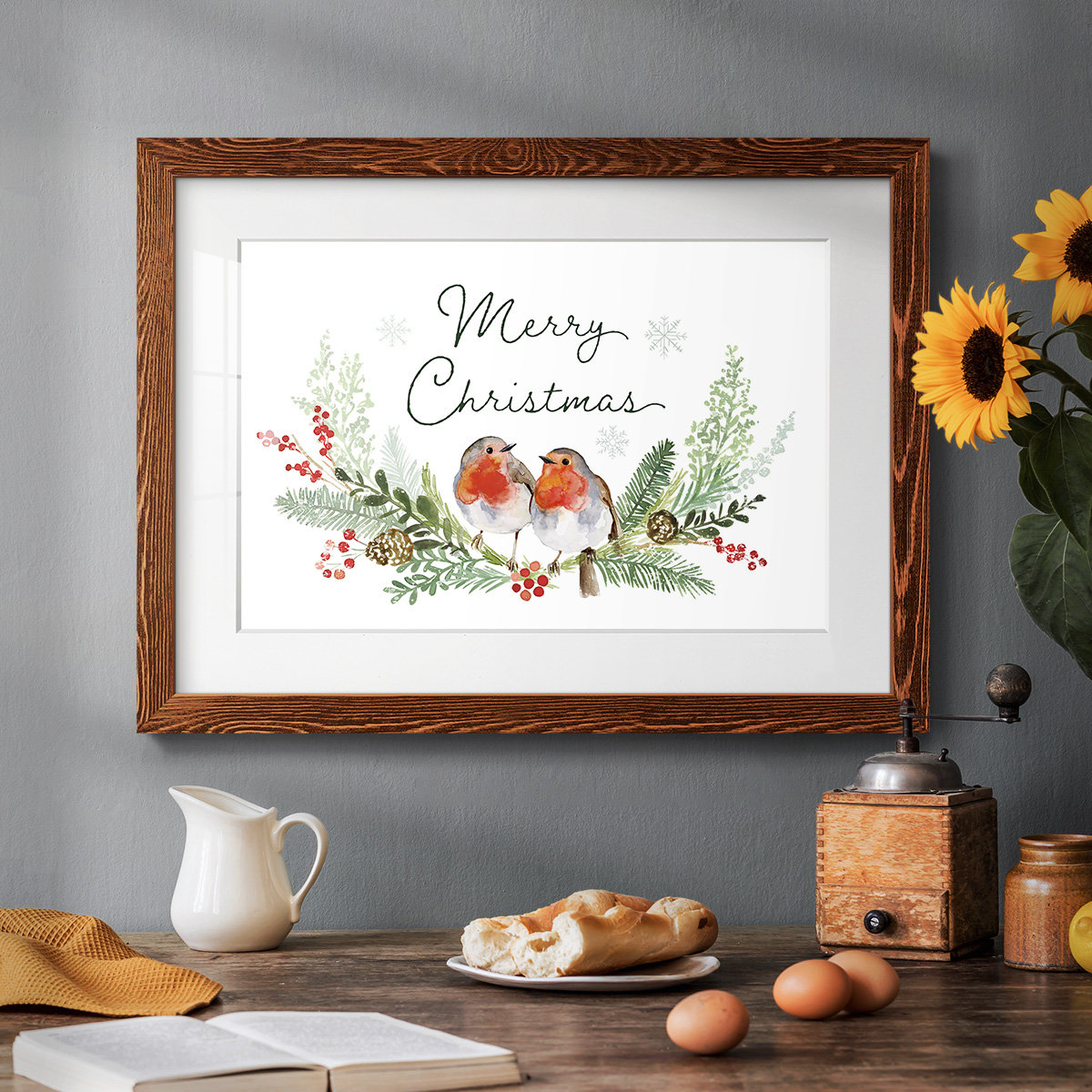 The Holiday Aisle® Winter Visitor Collection A - Single Picture Frame ...