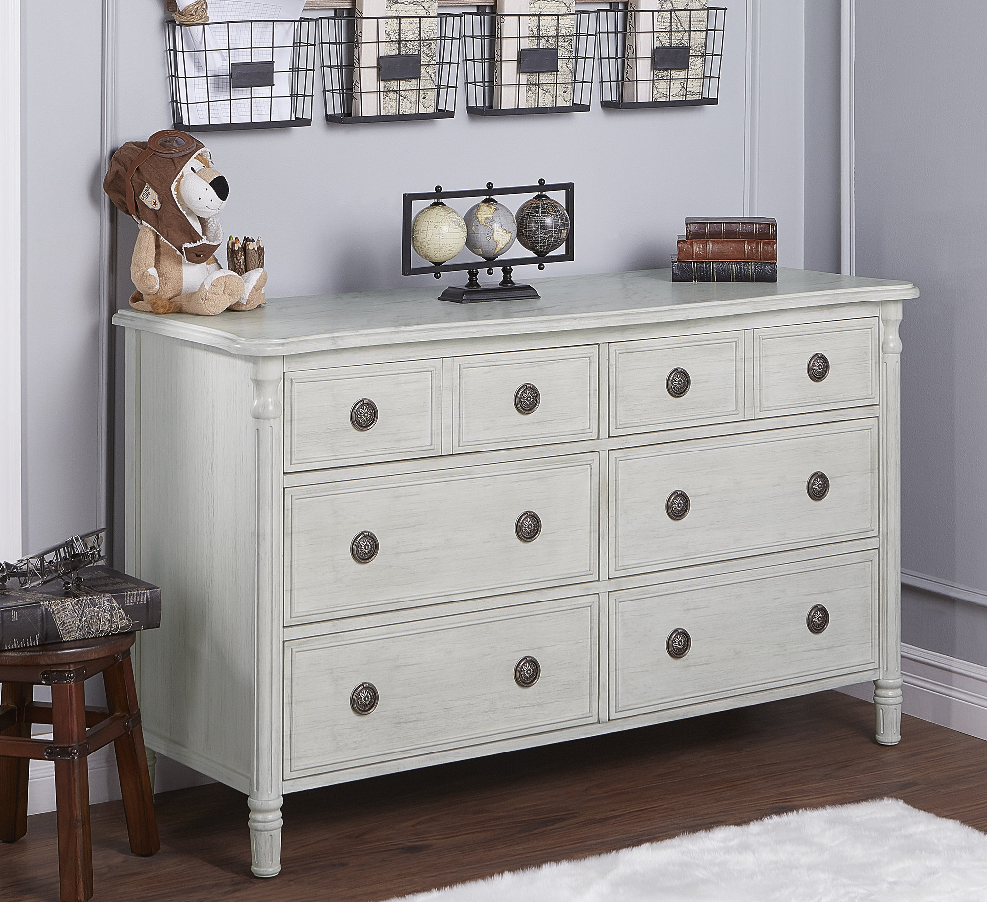 Evolur Julienne 6 Drawers Double Dresser & Reviews | Wayfair
