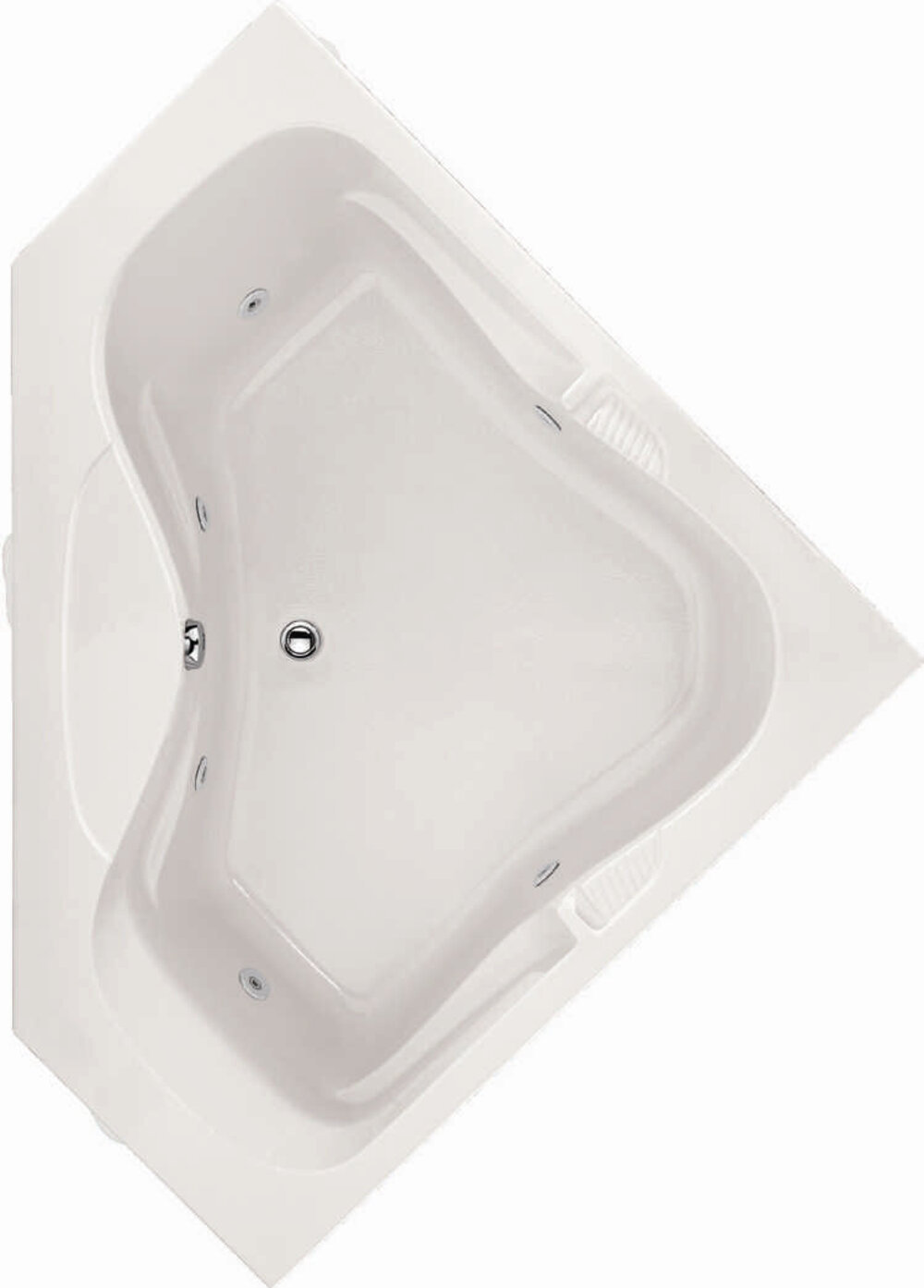 Hydro Systems Designer Lara 60" x 60" Drop in/Corner Whirlpool Bathtub ...
