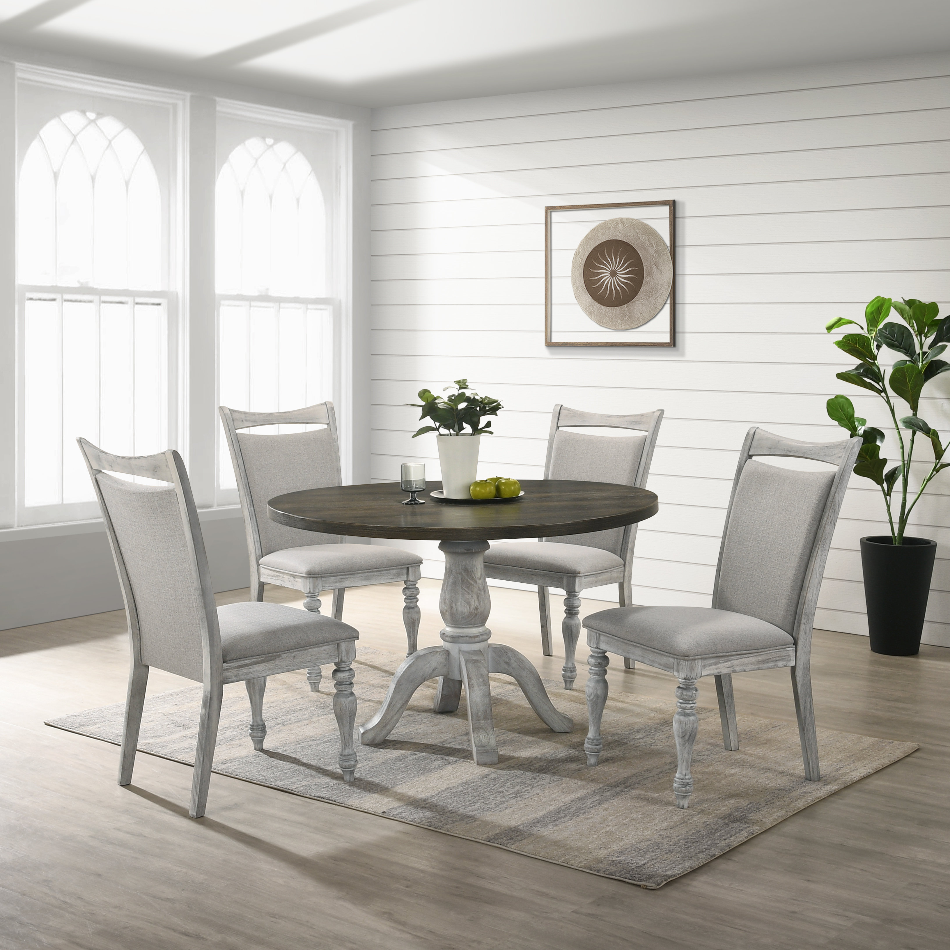 August Grove® 5 - Piece Pedestal Dining Set & Reviews - Wayfair Canada