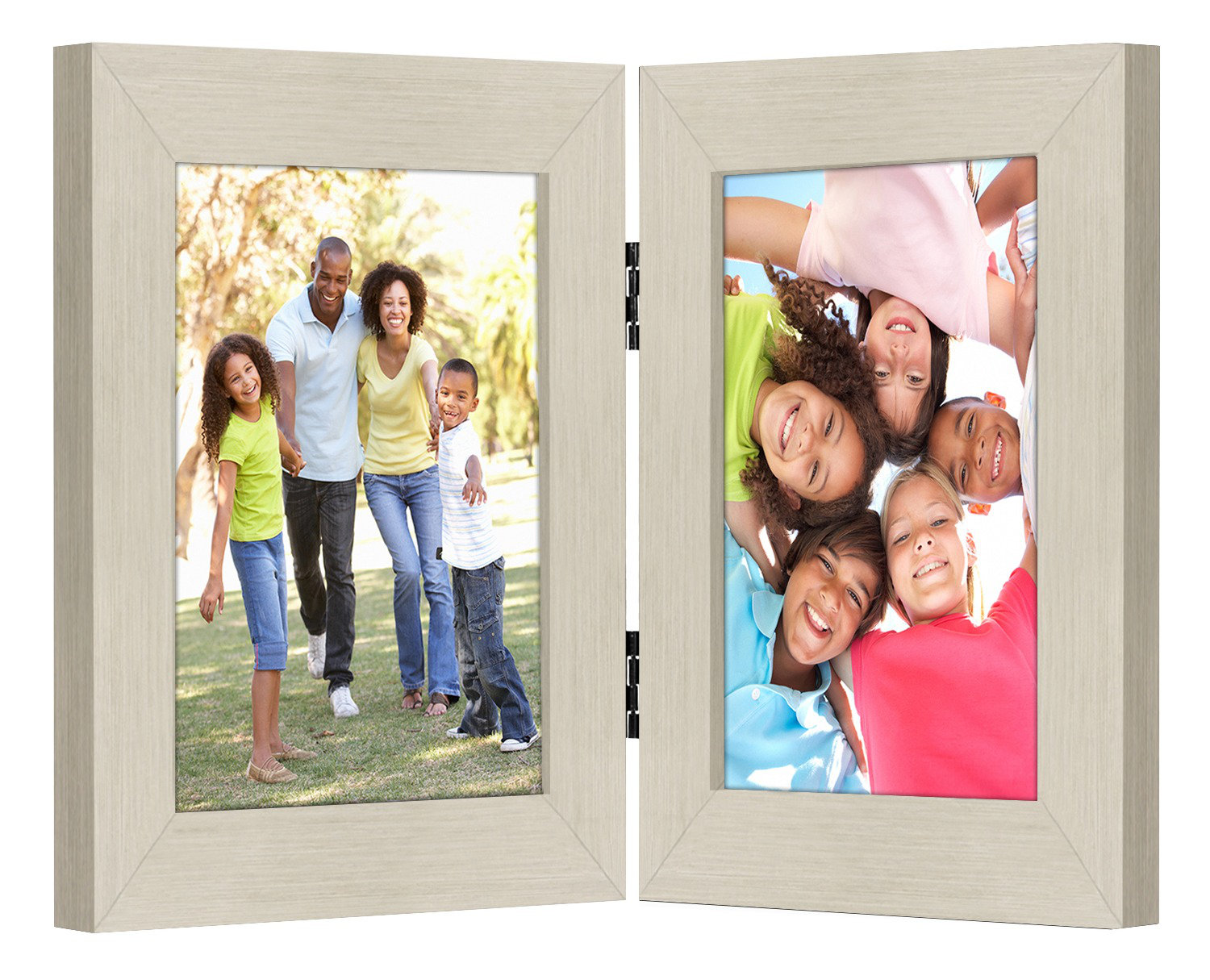 East Urban Home Hinged Picture Frame Displays Two Pictures for Tabletop ...