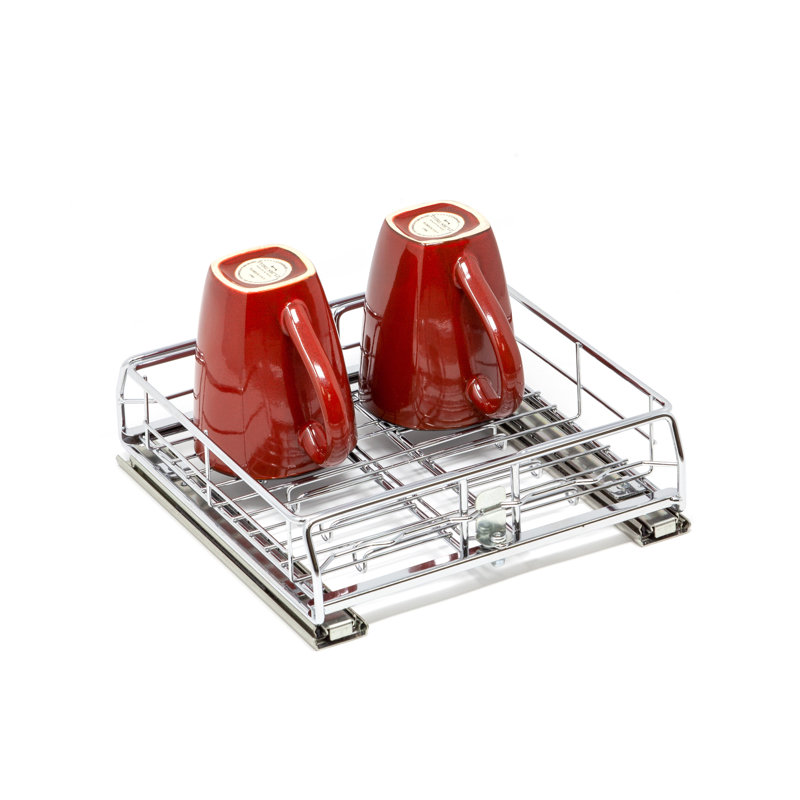 Rebrilliant Blunk Sliding Pullout Cabinet Drawer Adjustable 10" to 14 ...