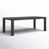 AllModern Block 84" Solid Wood Dining Table & Reviews | Wayfair