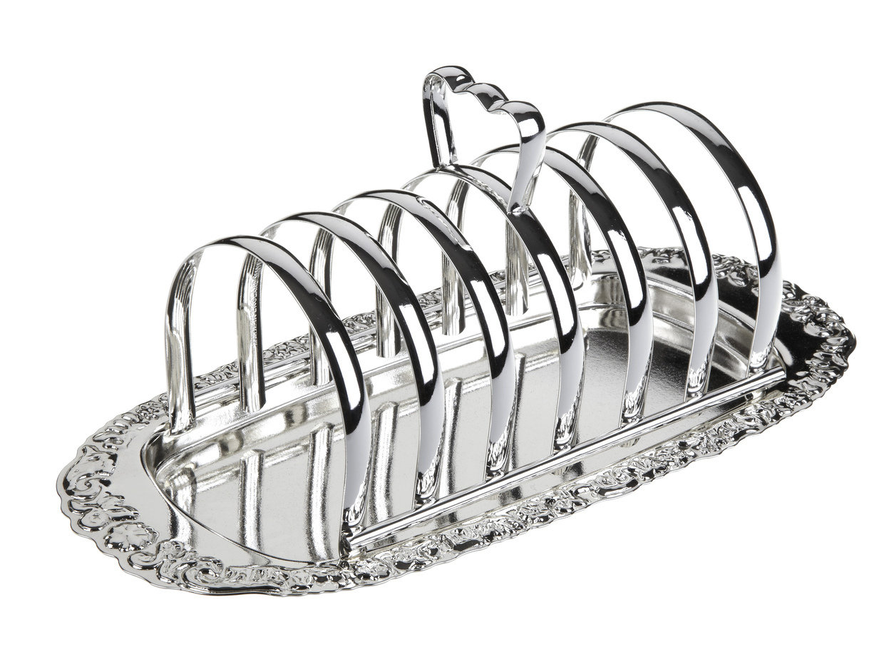 Corbell Silver Company Queen Anne Decorative Silver Plated Toast Rack ...