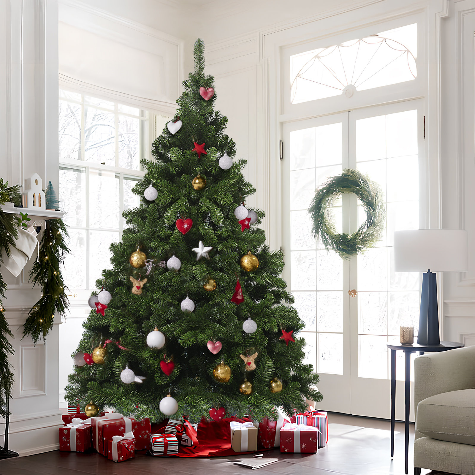 The Holiday Aisle® Artificial Fir Christmas Tree Holiday for Decoration ...