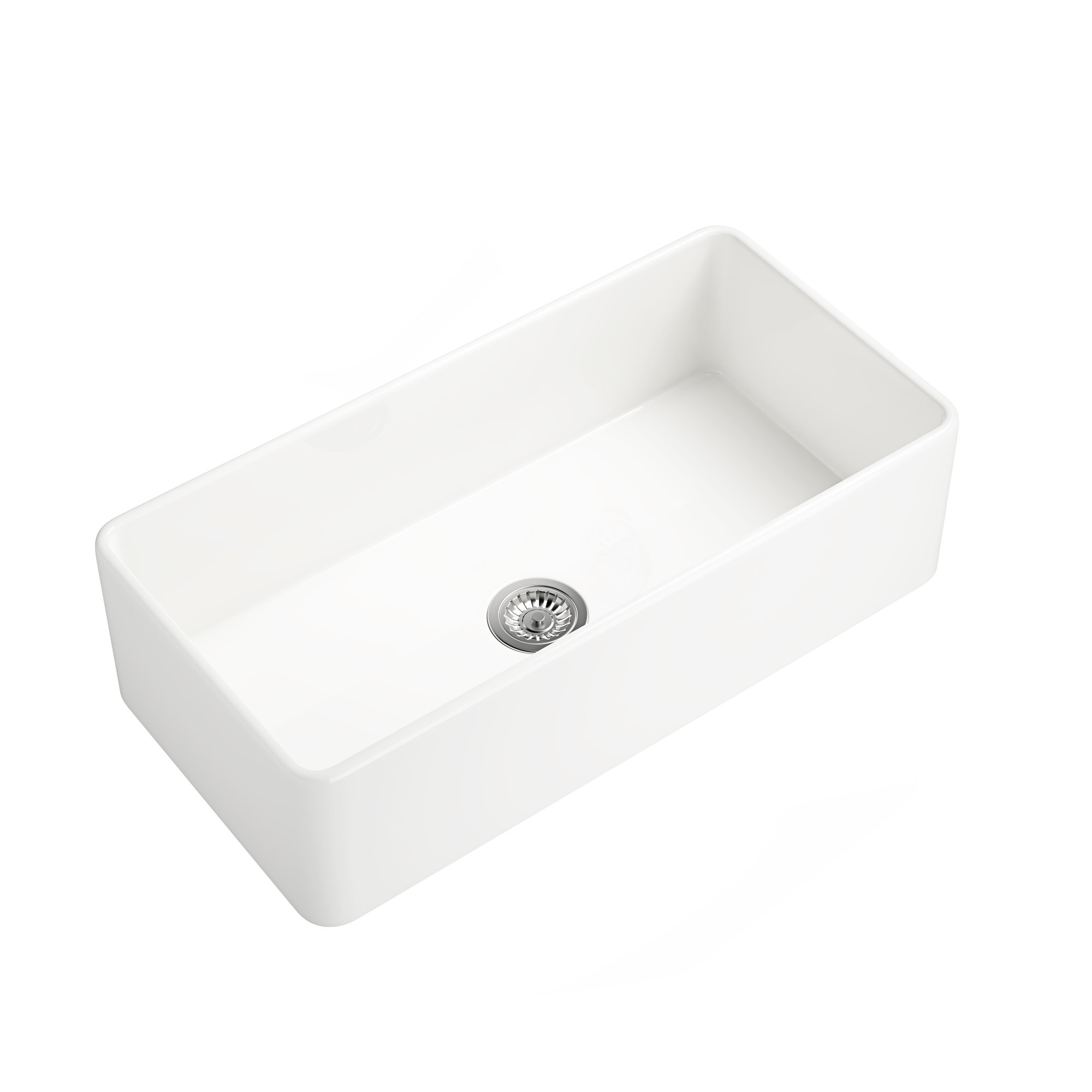 Alxfarton Inch White Farmhouse Sink Deep Apron Sink Undermount ...